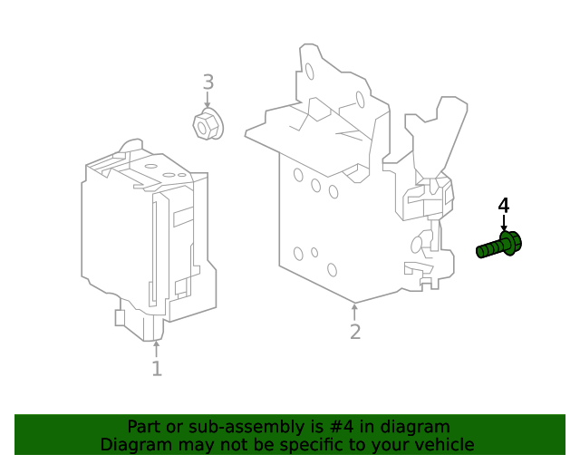 2017-2021 Nissan Distance Sensor Bolt 08110-6102G | TascaParts.com