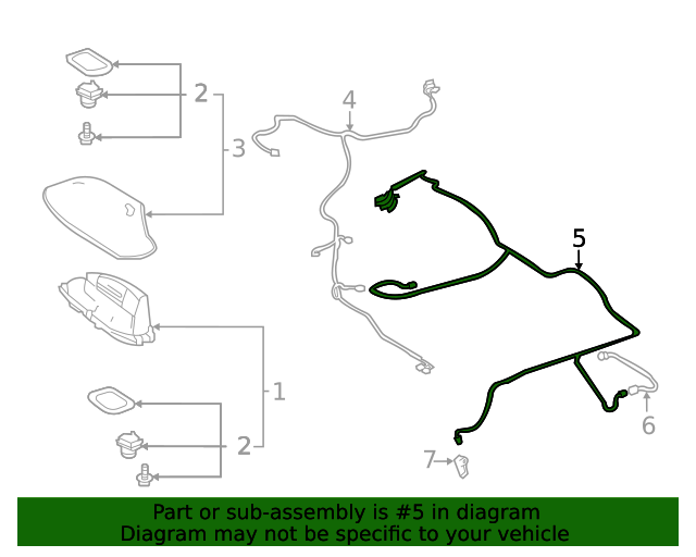 2020-2022 Toyota Highlander Antenna Cable 86101-0EB20 | Toyota Parts Center