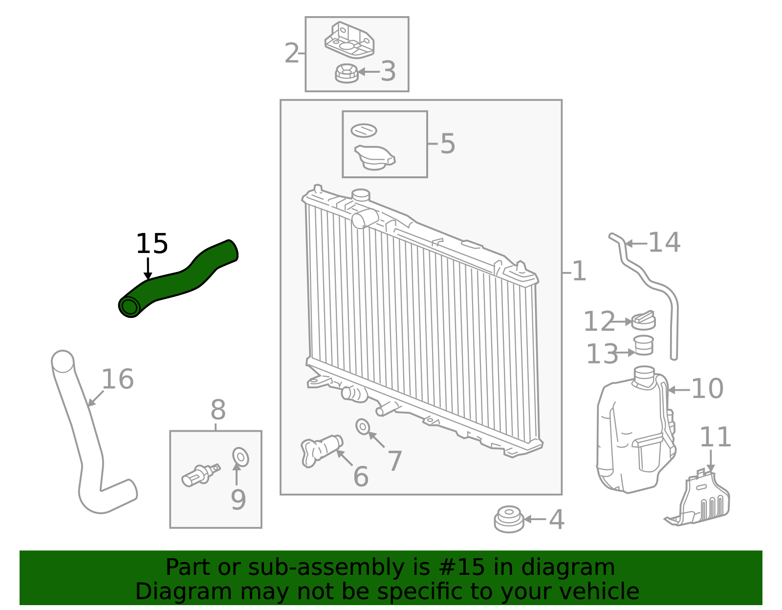 2022-2025 Honda 2022-2025 Honda - Upper Hose 19501-64S-A00 ...