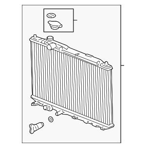 19010-64S-A01 - Radiator Assembly 2022-2025 Honda Civic | Honda Parts ...