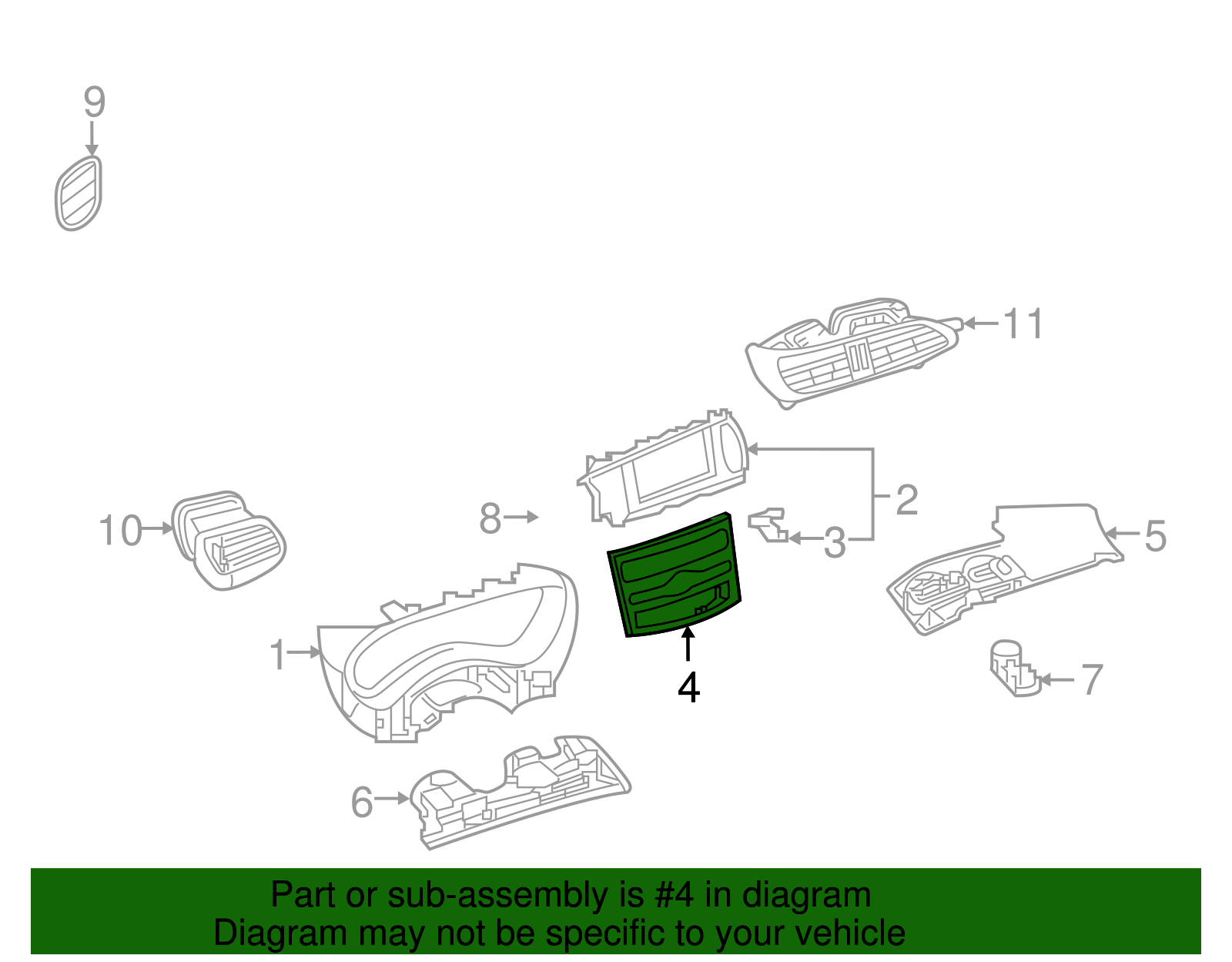 2017-2019 Infiniti QX30 Radio Panel 68260-5DF0A | Faulkner Infiniti of ...
