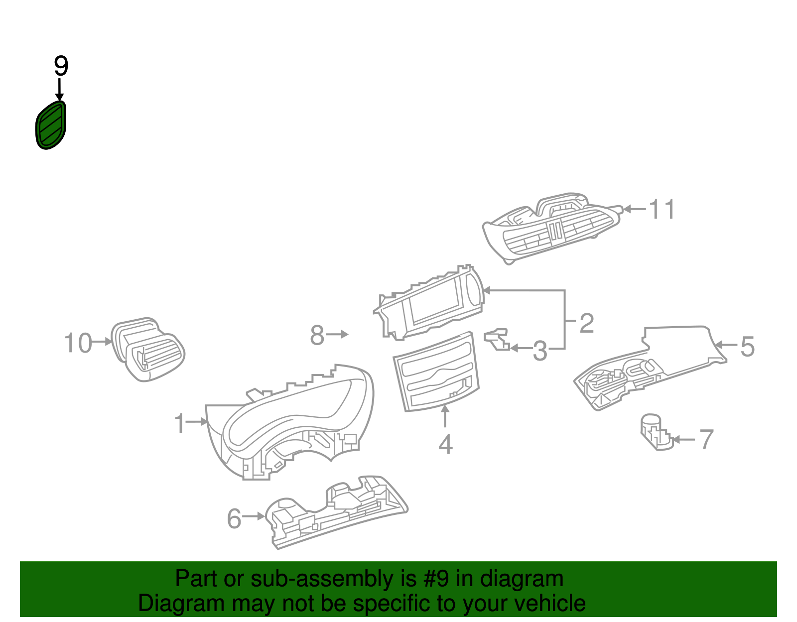 2017-2019 Infiniti QX30 Defroster Grille 68741-5DF0A | Infiniti of ...