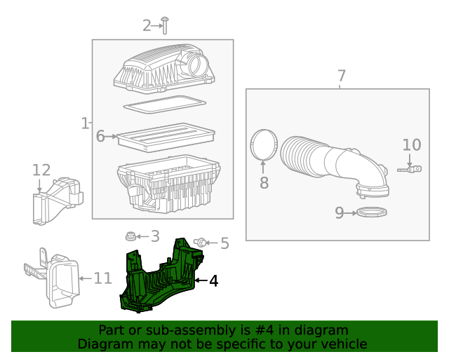 2019-2020 Ram 1500 Mount Bracket 68290868AB | TascaParts.com