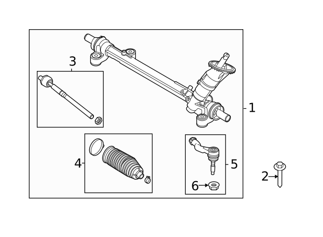 LJ9Z-3A130-A - Outer Tie Rod 2021-2024 Ford Mustang Mach-E | Ford Parts ...