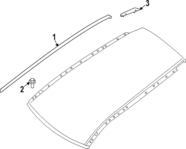 2022-2024 Nissan Pathfinder Roof Molding 73852-6TA0B | My Nissan Part