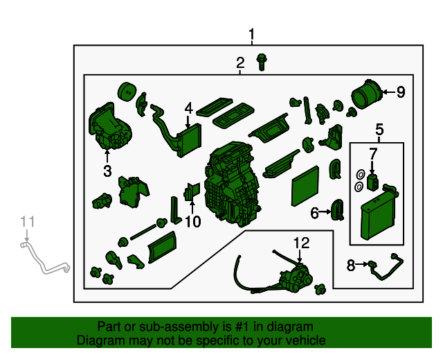 2017-2019 Nissan Versa Note AC & Heater Assembly 27210-9ME0A | Team ...
