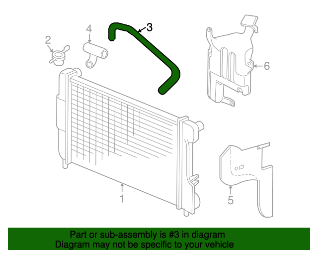 1999-2003 Dodge Dakota Upper Hose 52029193AL | TascaParts.com