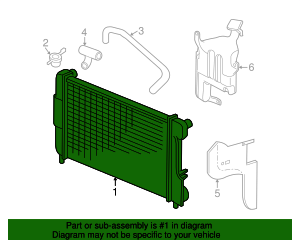 2001 Dodge Dakota Radiator 68048953AC | TascaParts.com