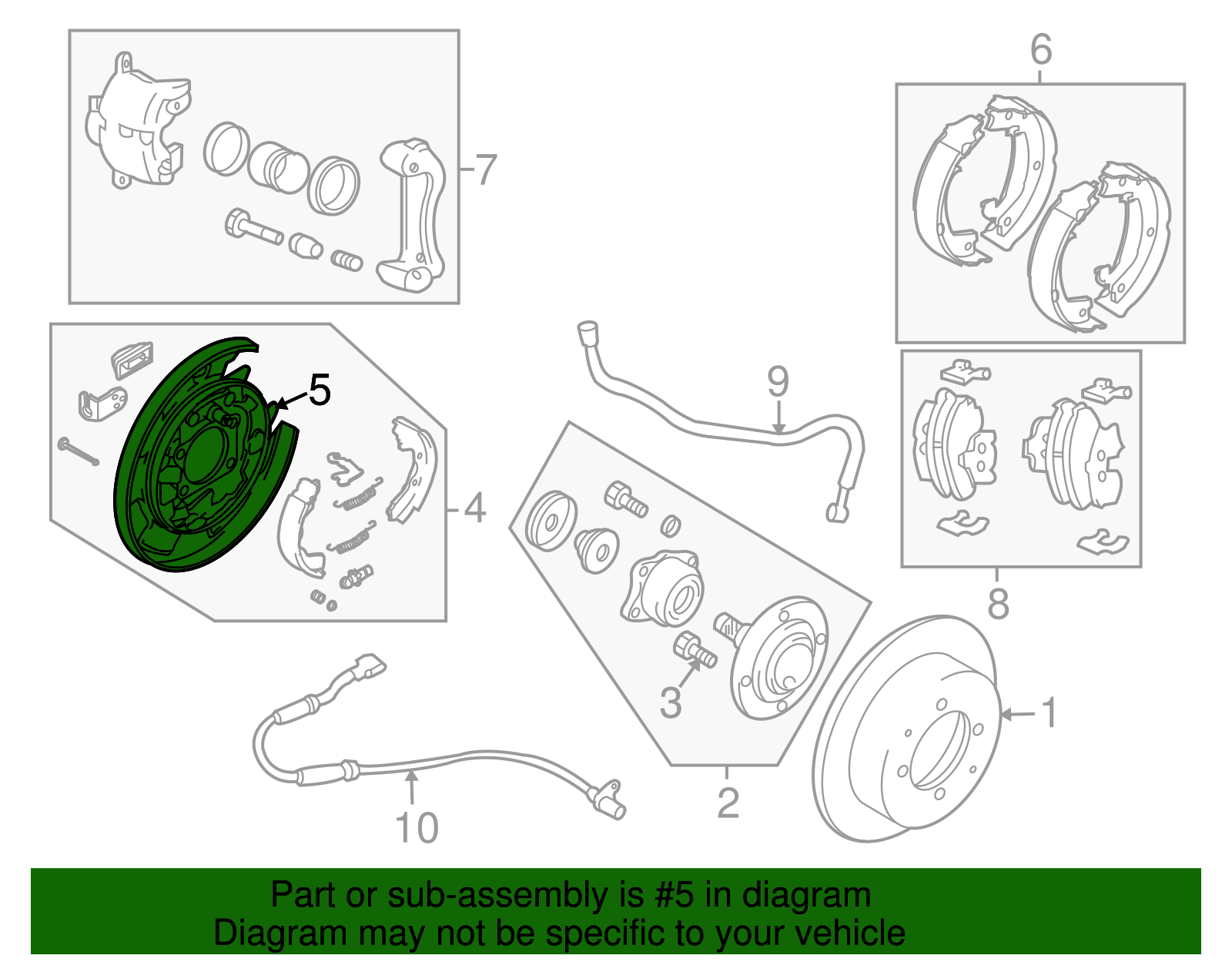 2006-2010 Kia Optima Backing Plate 58251-2G000 | OEM Parts Online
