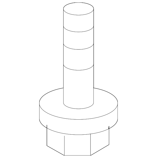 90080-11459 - Rear Brace Bolt - 1996-2004 Toyota | OEM Genuine Toyota Parts