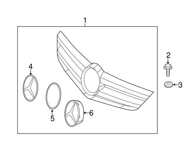 216-880-13-83 - Grille 2011-2014 Mercedes-Benz | AutoNationParts.com