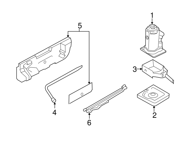 Ford KK3Z-17080-D - Jack Assembly - 2020 Ford | OEM Ford Parts ...