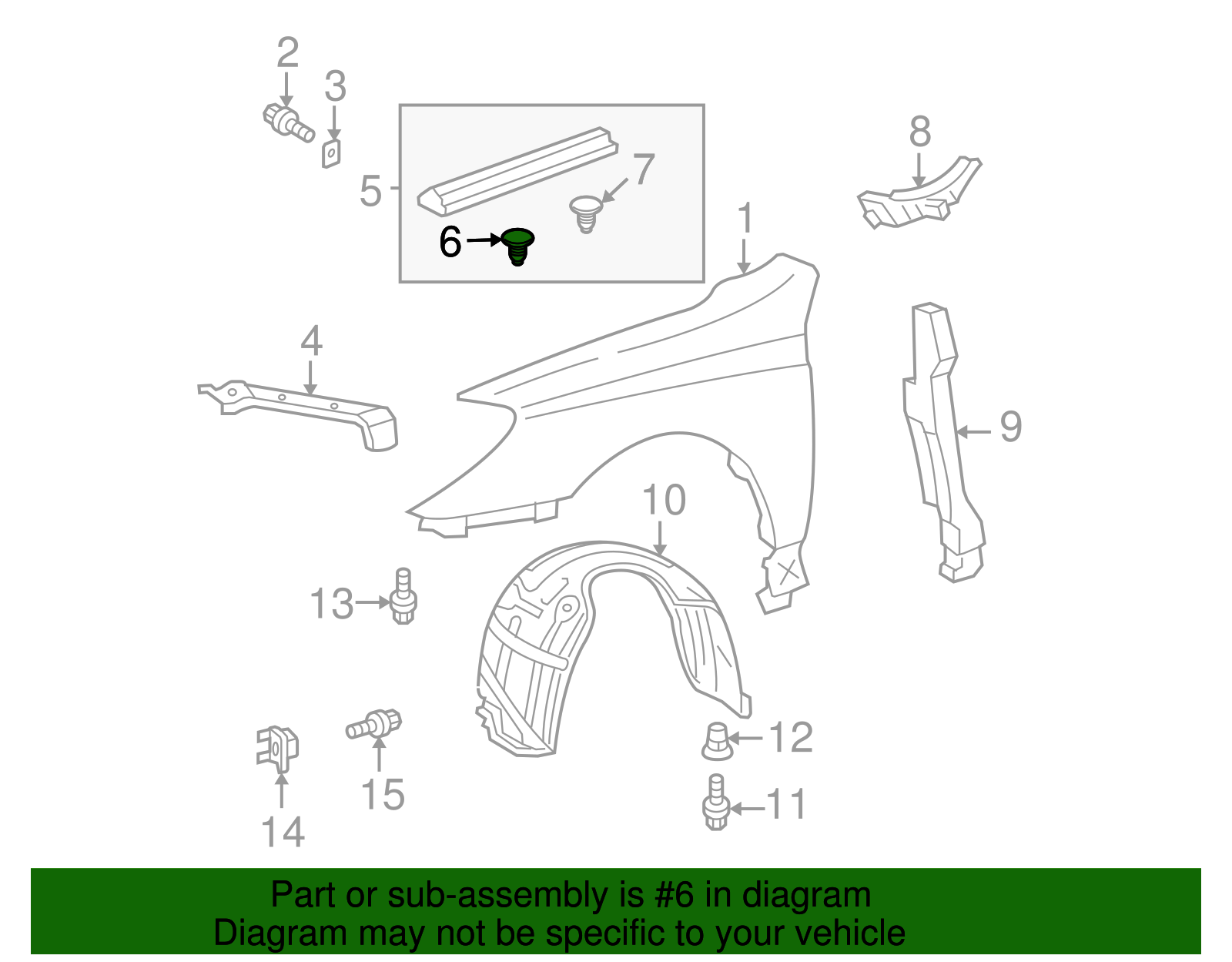 2000-2013 Toyota Weatherstrip Retainer 67867-0C010 | Toyota Parts Center