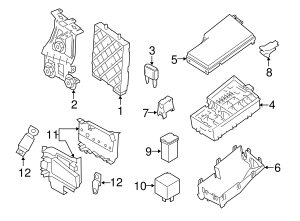 AV6Z-14A163-A 2014-2018 Ford Transit Connect Junction Block Bracket ...