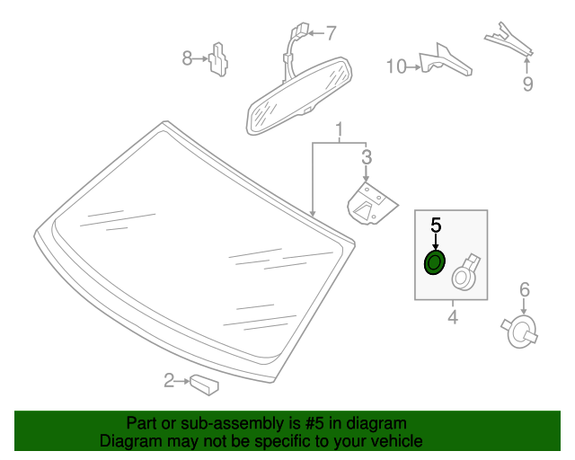 2013-2022 Audi Rain Sensor Adhesive Kit 8U0-955-609 | OEM Parts Online