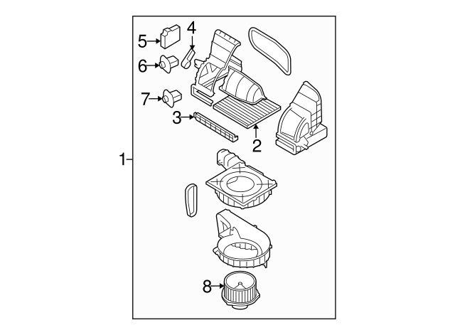 2005-2022 Hyundai HVAC Blower Motor Resistor 97035-1E100 | OEM Parts Online