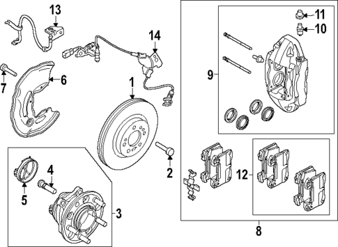 Front Brakes for 2018 Kia Stinger | Kia Auto Parts
