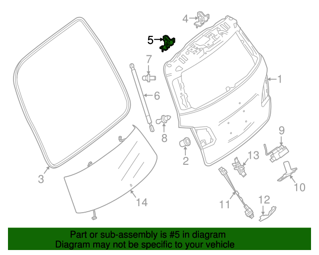 176-740-28-00 - Hinge 2015-2017 Mercedes-Benz | Mercedes-Benz USA Parts