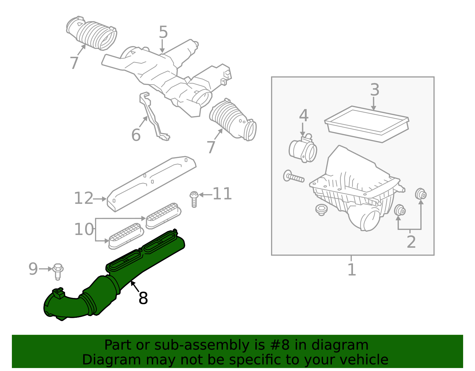 2013-2022 Land Rover Inlet Duct LR049313 | OEM Parts Online