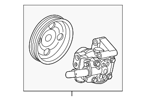 Genuine OEM Power Steering Pump Part# LR077466 Fits 2013-2015 Land ...