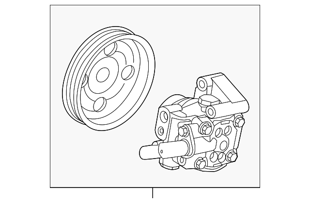 Genuine OEM Power Steering Pump Part# LR077466 Fits 2013-2015 Land ...