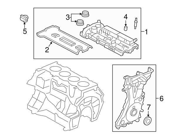 Genuine OEM Ford Part - Valve Cover Gasket BB5Z-6584-A | Genuine OEM ...