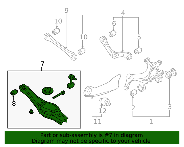 2021-2022 Hyundai Elantra Lower Control Arm 55210-AABA0 | QuirkParts