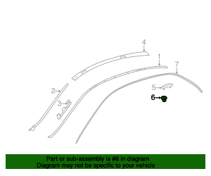004-990-49-50 - Roof Luggage Carrier Side Rail Nut 2010-2024 Mercedes ...
