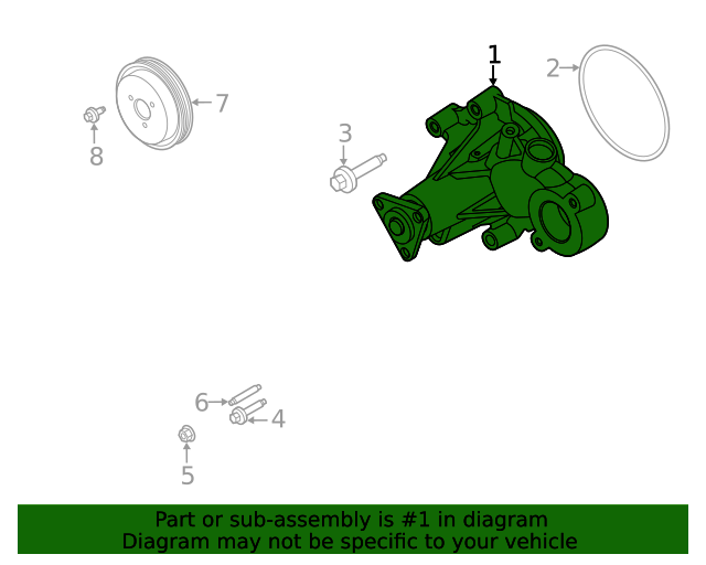 2020-2023 Ford Water Pump KR3Z-8501-A | OEM Parts Online