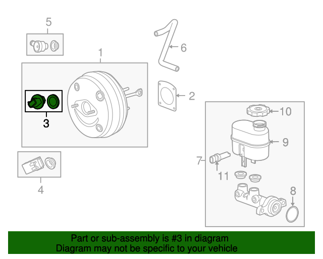 20903152 - Power Brake Booster Vacuum Sensor 2010-2014 GM | GM Parts ...