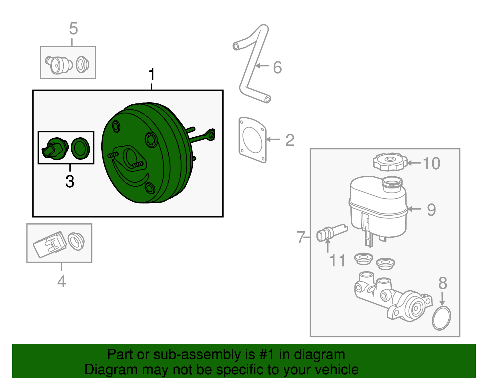 2009-2011 GM Brake Booster 19432803 | OEM Parts Online