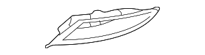 84576535 - Driver Side Rear Bumper Fascia Lower Molding 2021-2023 Buick ...