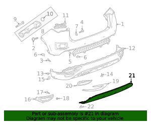 2021-2023 Buick Envision Silver Front Bumper Fascia Skid Plate 84925137 ...