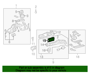 57016-47020 - Reinforcement 2004-2009 Toyota Prius | Group 1 Auto Parts