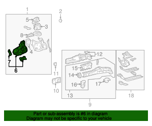 2004-2009 Toyota Prius Fender Apron 53712-47900 | Toyota Parts Center