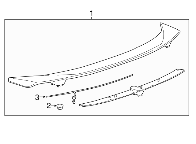Primed Rear End Spoiler 84662925 | TascaParts.com