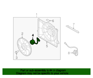 Genuine Fan Motor for 2006-2009 Hyundai Sonata | Part# 25386-3K210 ...