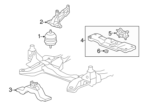 Engine & Trans Mounting for 2009 Cadillac CTS | GMPartsDirect.com