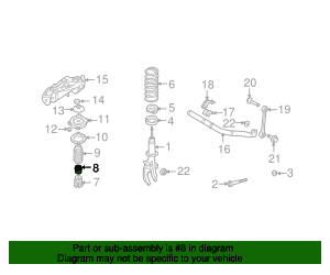 7L6-412-303 - Jounce Bumper 2004-2010 Volkswagen Touareg ...