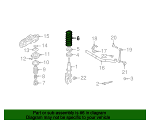 2004-2010 Volkswagen Touareg Coil Spring 7L6-411-105-L ...