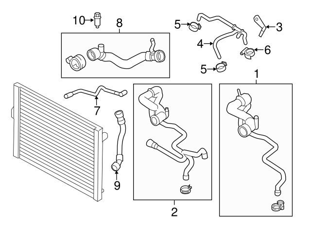 17127576363 - 2008-2014 BMW By-Pass Hose (17-12-7-576-363) | BMW of ...