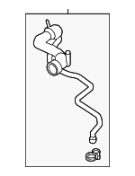 17127595252 - 2010-2019 BMW Upper Hose (17-12-7-595-252) | BMW of South ...