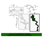 2010-2019 BMW Upper Hose 17-12-7-595-252 | BMWPartsDirect.com