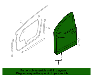2012-2013 Nissan Door Shell 80100-9BL0A | Riverside Nissan