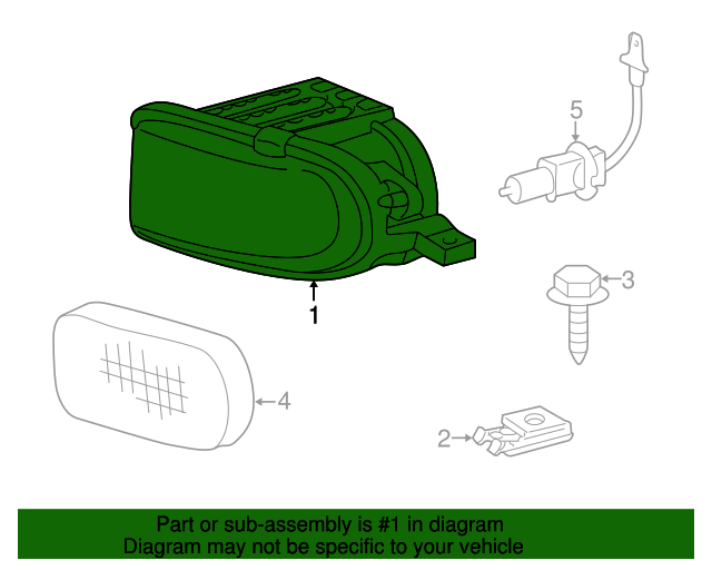 215-820-05-56 - Fog Lamp Assembly 2000-2004 Mercedes-Benz | Mercedes ...