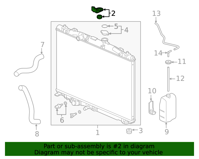 2019-2024 Acura RDX Radiator Assembly Upper Bracket 74176-TJB-A00 ...