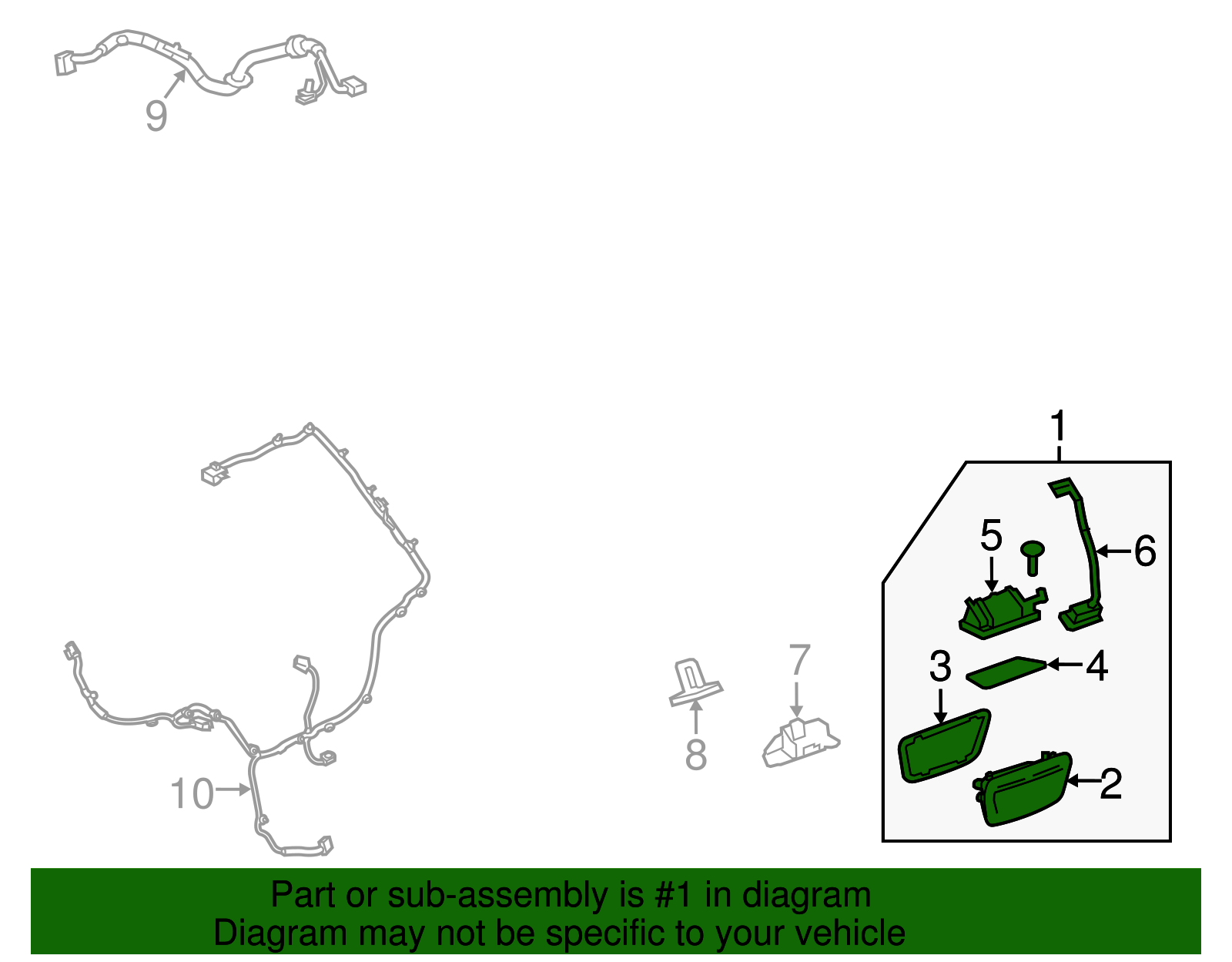 2013-2022 GM Liftgate Outside Pull Handle 42613005 GM | GMPartsDirect.com