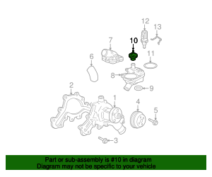 2001-2011 Ford Thermostat 2L2Z-8575-AA | OEM Parts Online