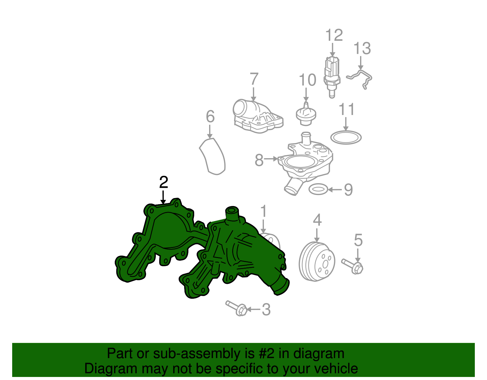 2001-2011 Ford Gasket 1L2Z-8507-AA | Retail Performance Auto Parts