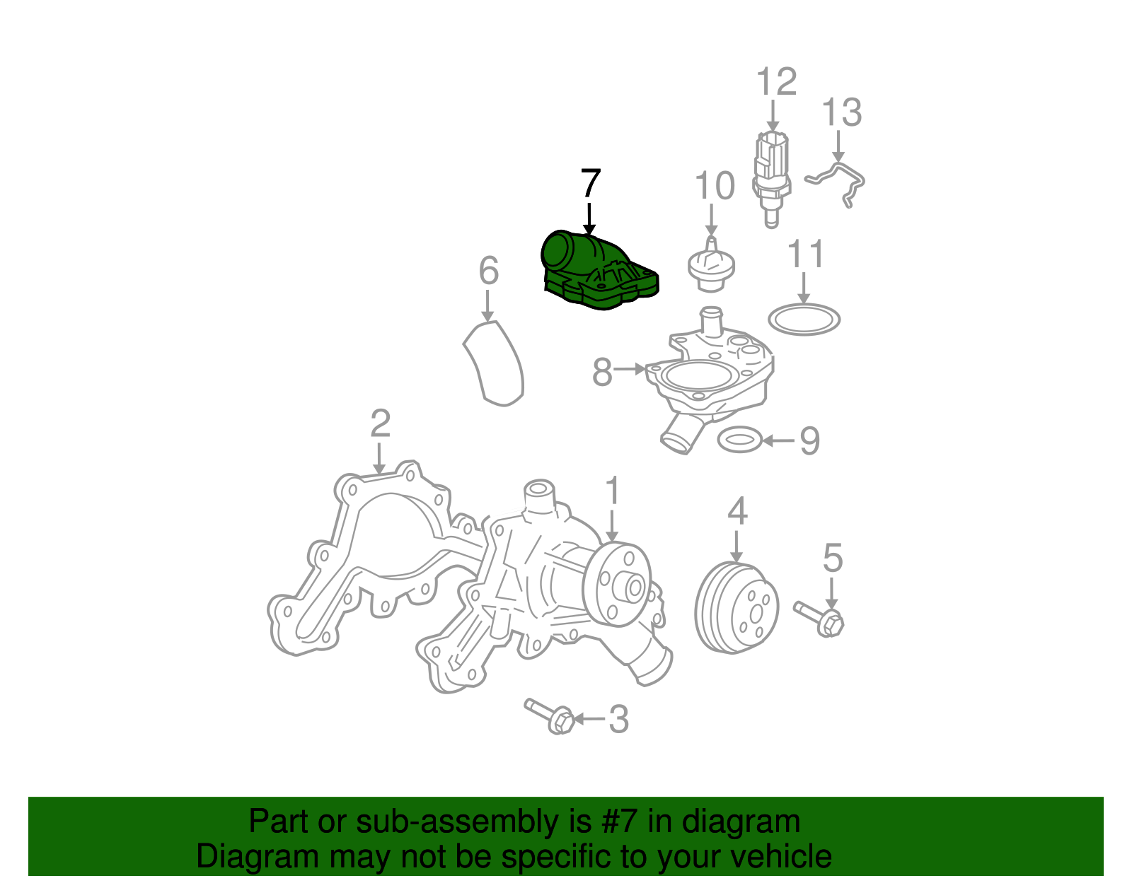 2002-2005 Ford OEM NEW Ford 2002-05 Explorer Mountaineer Upper Water ...